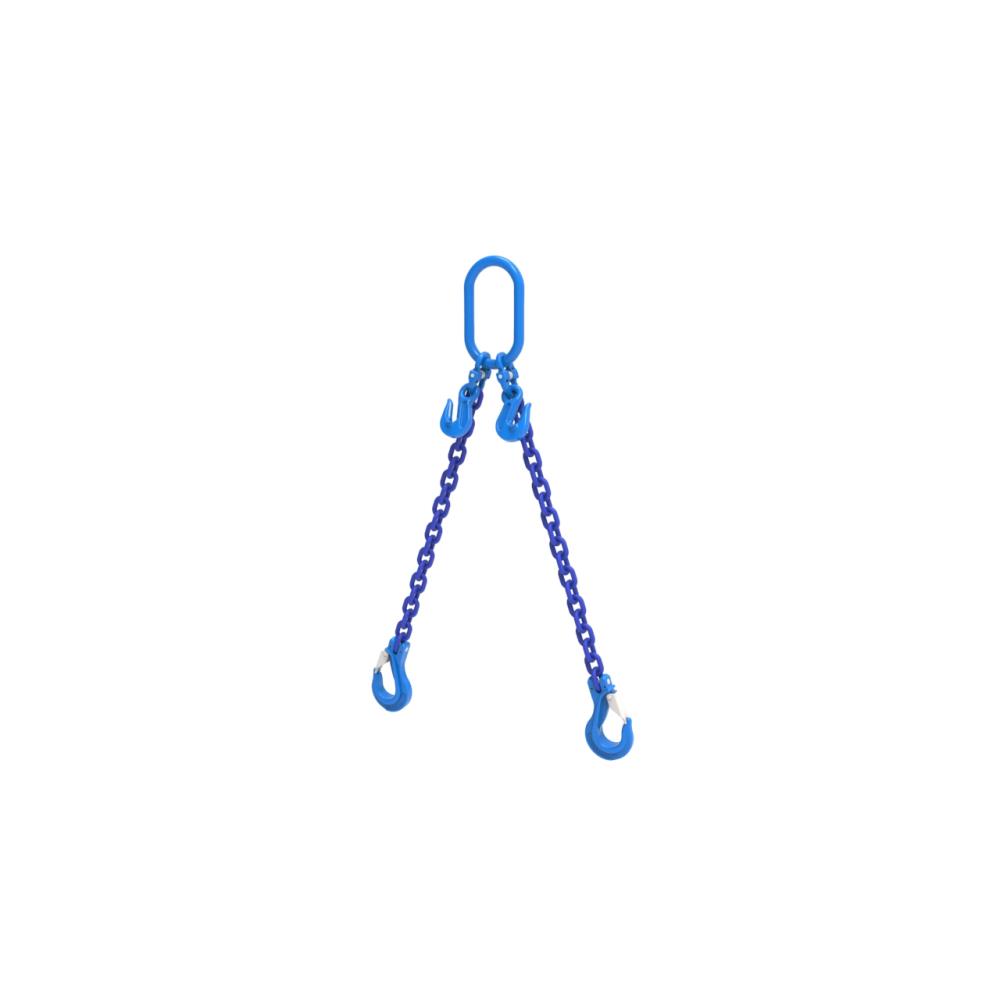 2 Leg Chain sling 8mm Yoke Grade 10 SWL 3.50T BS EN 818-4 « GPS Lifting