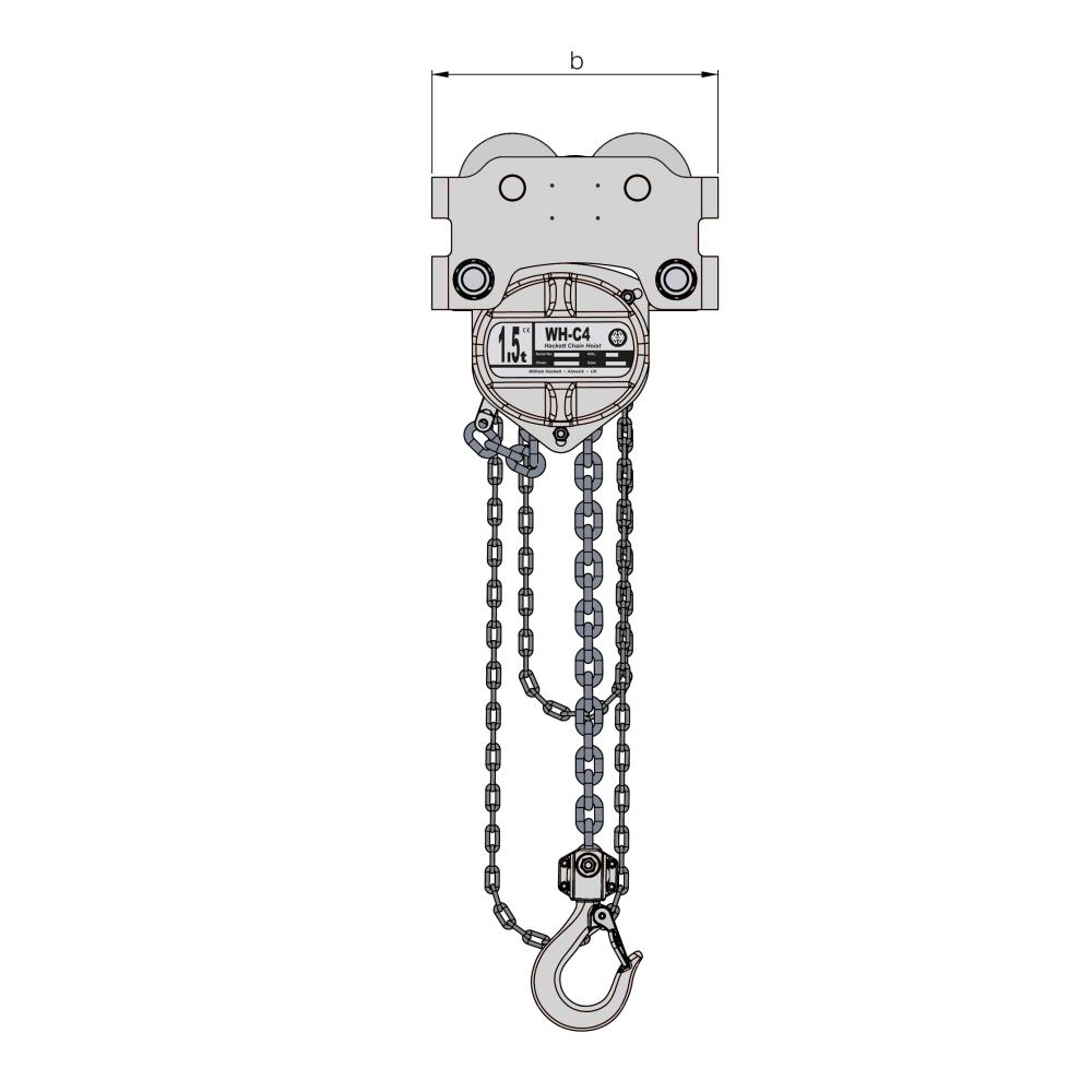 William Hackett Corrosion Combined Chain Block & Geared Trolley ...