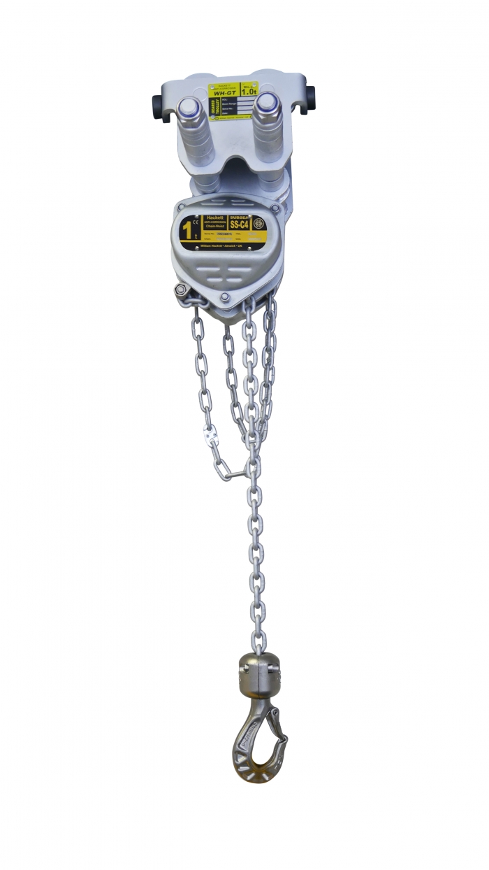 William Hackett Corrosion Combined Chain Block & Geared Trolley ...